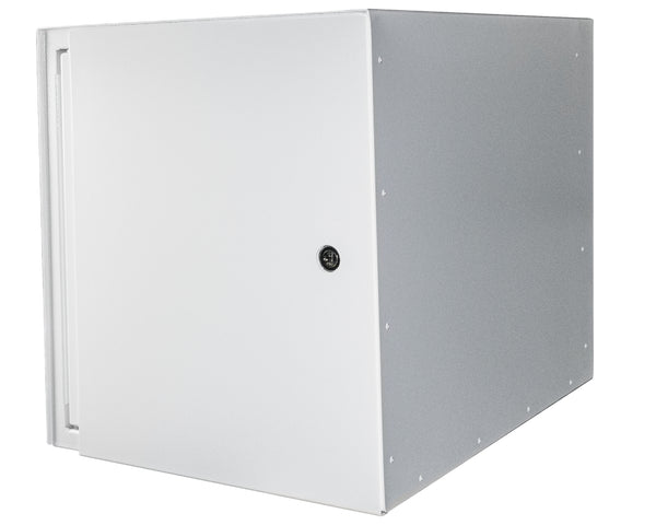 Single Tenant Commercial Collection Box, Rear Access, Aluminum, White ...