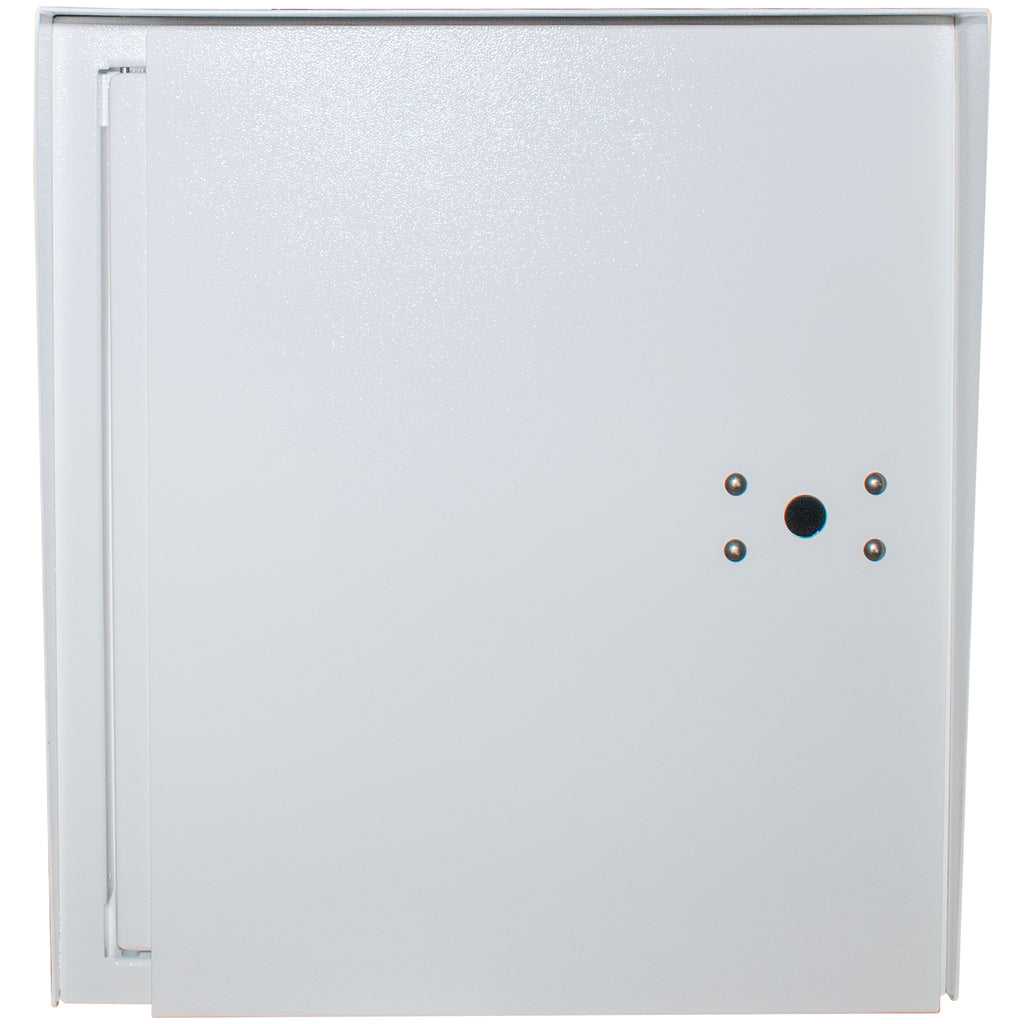 Single Tenant Commercial Collection Box, Rear Access, Aluminum, White ...